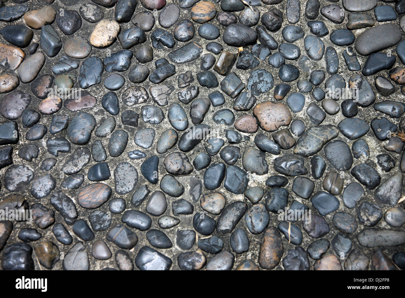 Picture Background is Texture of Pathway made from Black Rock Stock ...