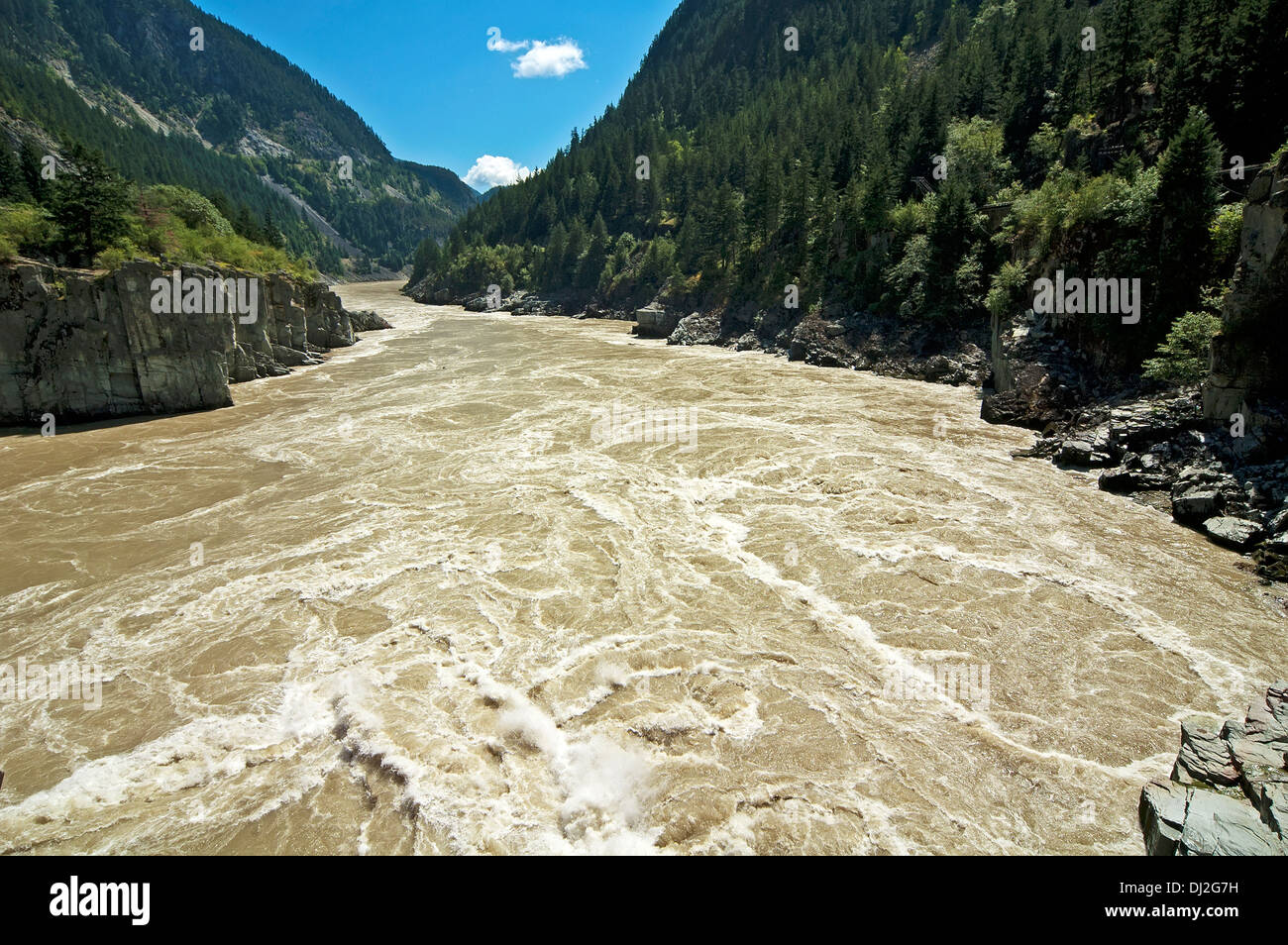 Fraser river rapids, Hells gate, BC, Canada Stock Photo - Alamy