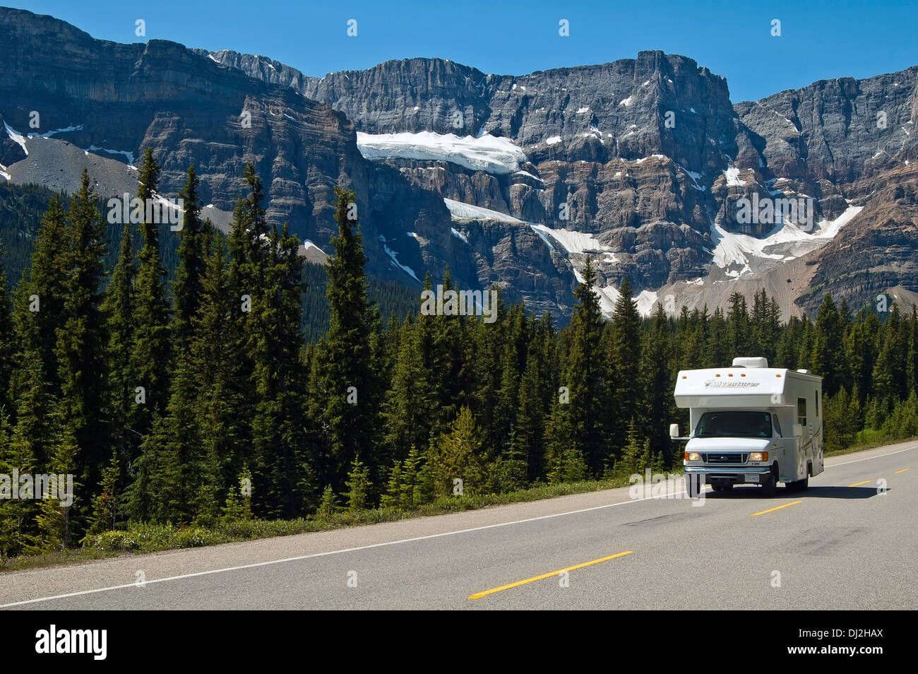 Touring The rockies in Alberta, Canada Stock Photo - Alamy
