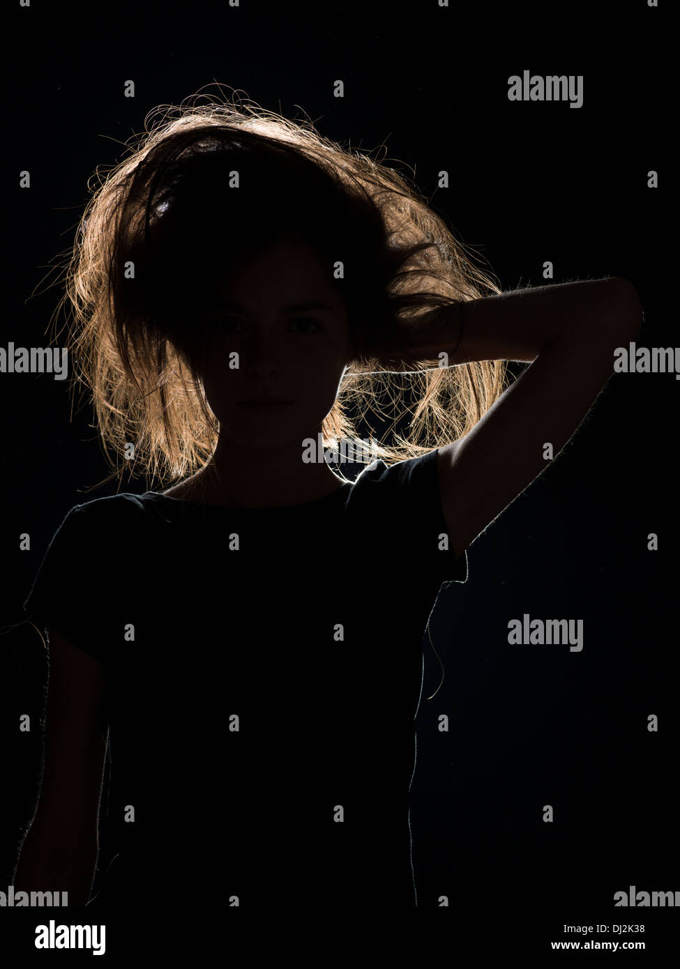 Mystery woman shadow hi-res stock photography and images - Alamy