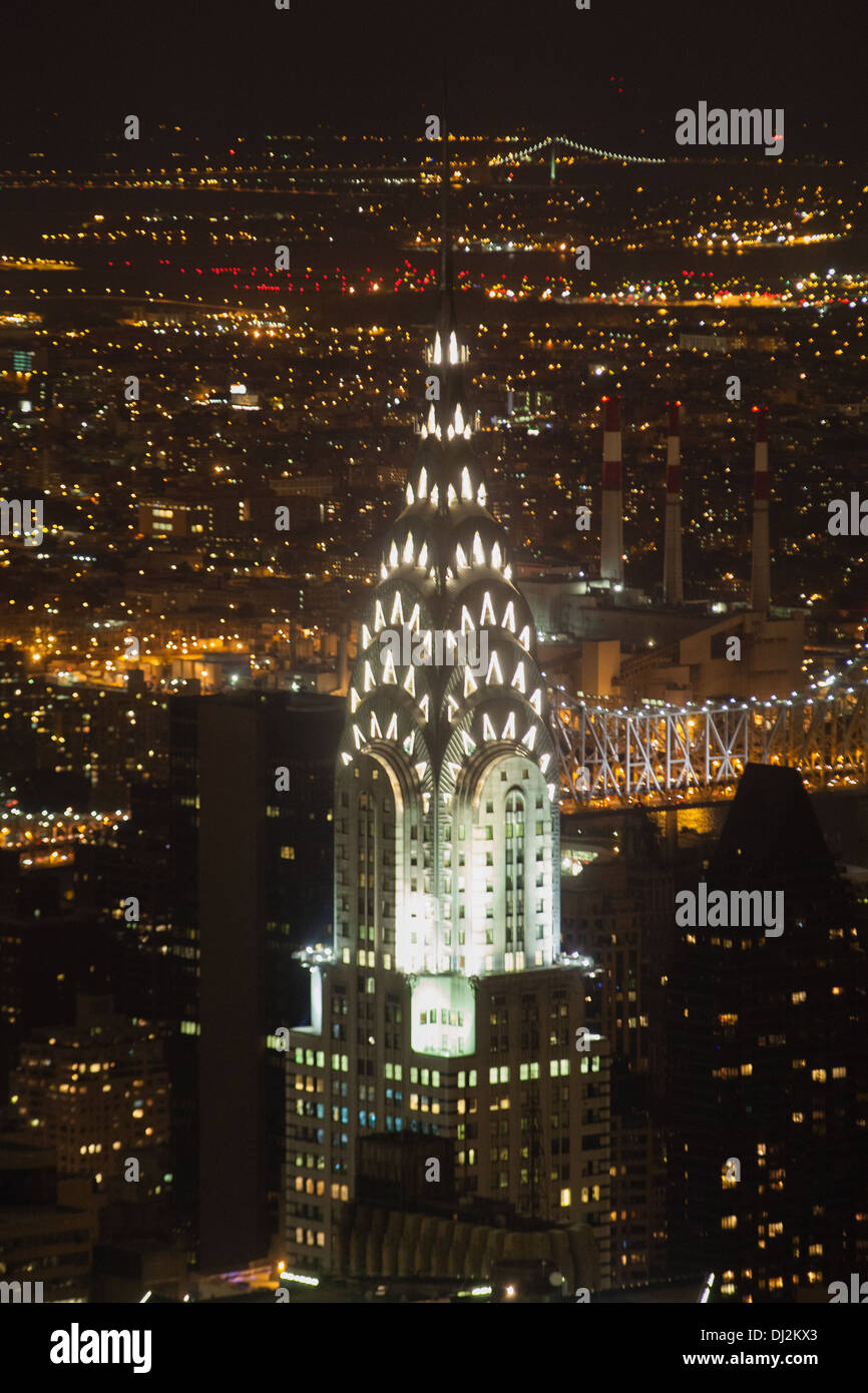 Chrysler Building At Night Skyline