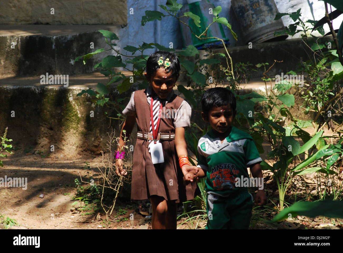 Brother sister school uniform hi-res stock photography and images - Alamy