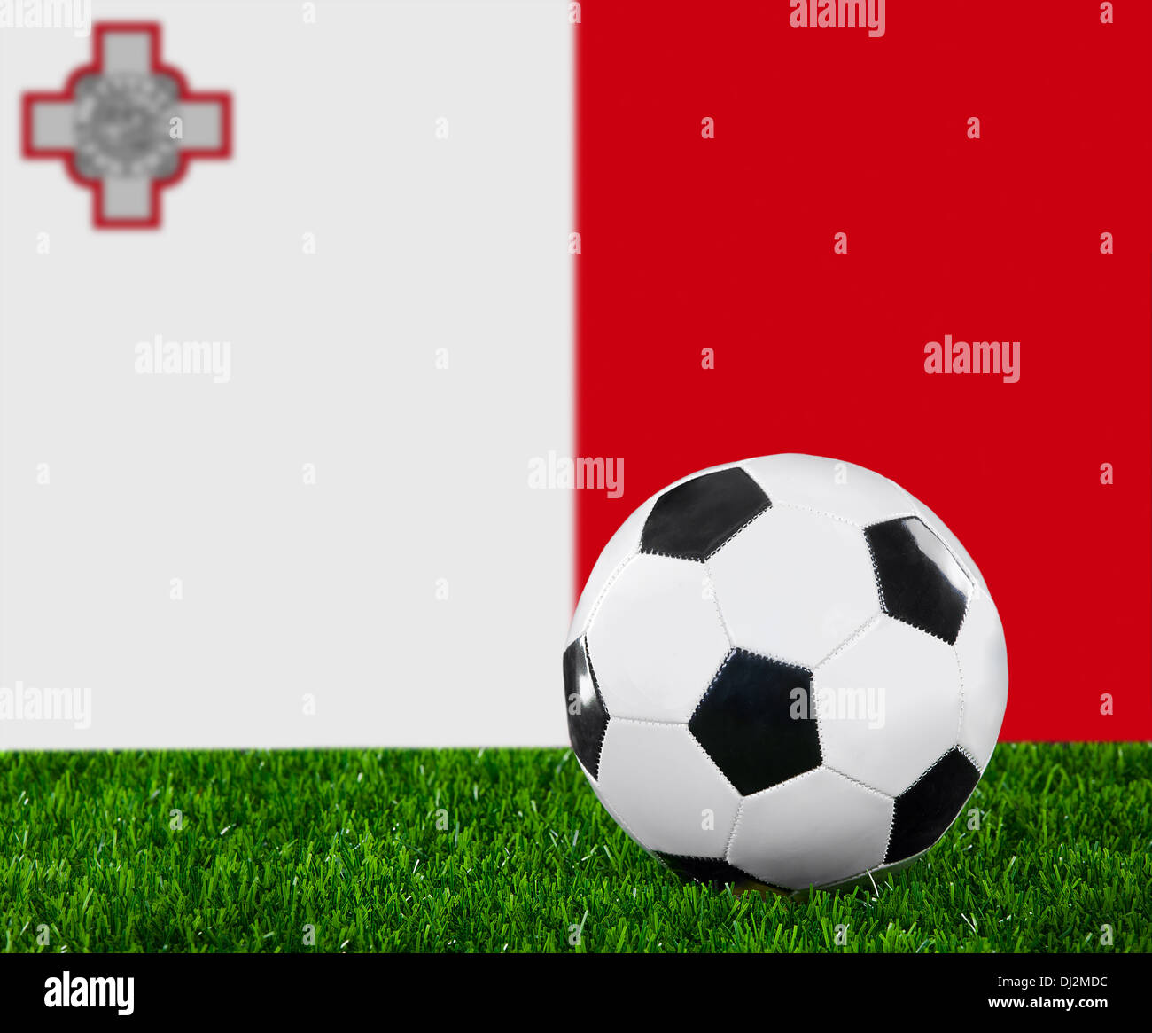 The Maltese flag Stock Photo - Alamy