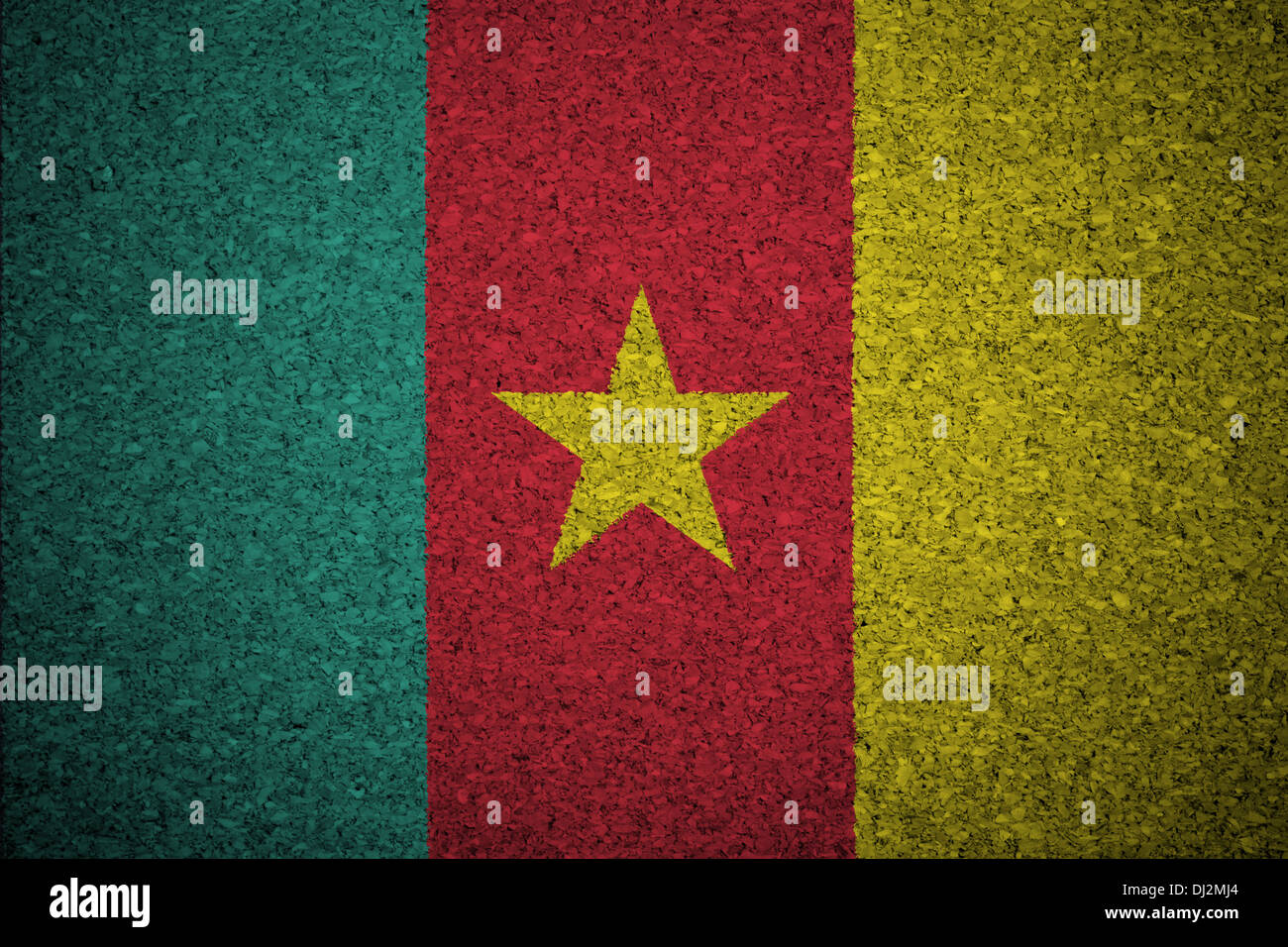 The Cameroonian flag Stock Photo - Alamy