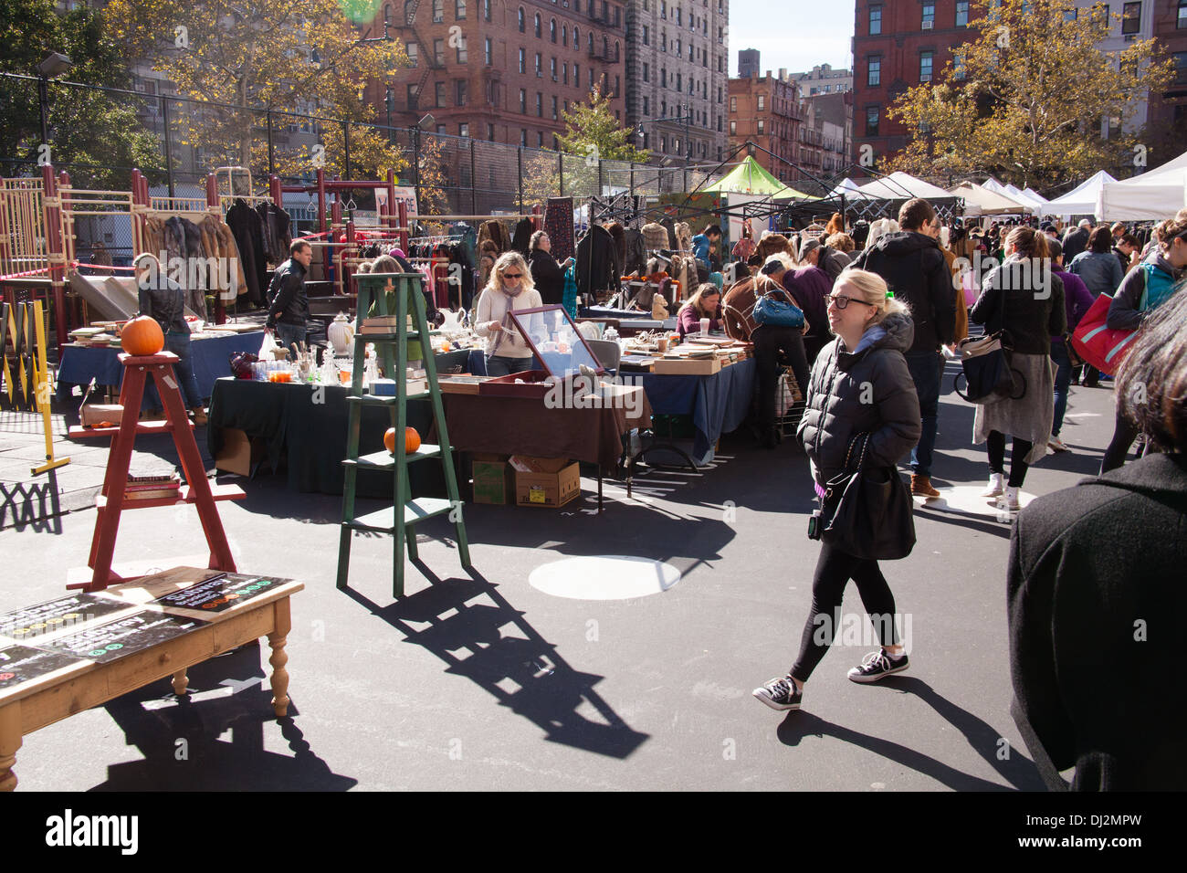 GreenFlea flea market, Upper West Side of Manhattan, New York City ...