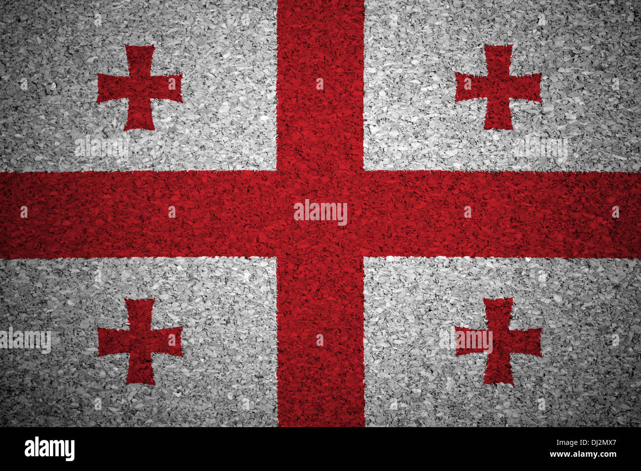 The Georgian flag Stock Photo - Alamy