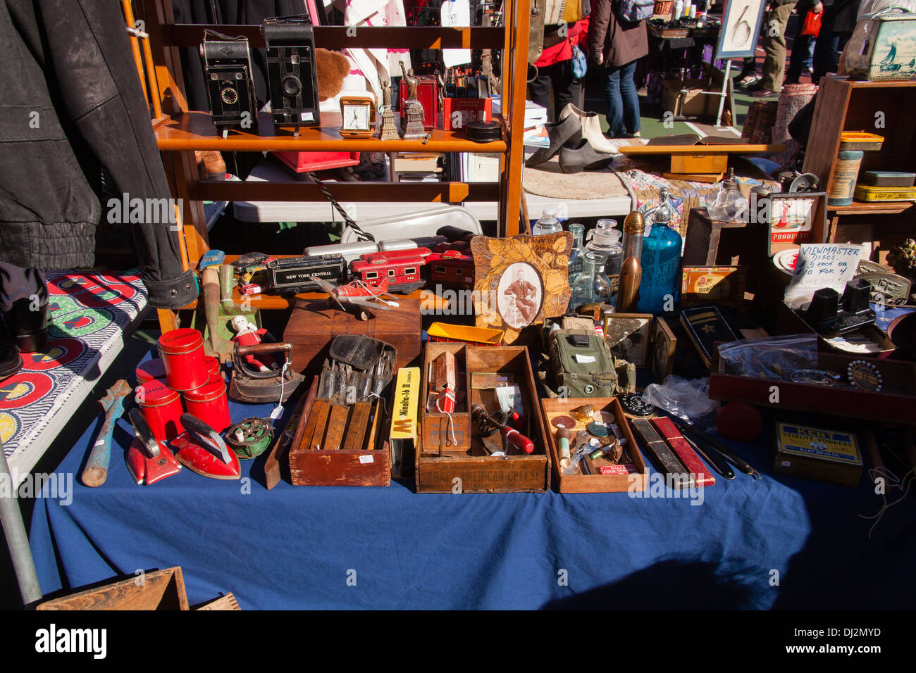 Antique tools for sale at GreenFlea flea market, Upper West Side of ...