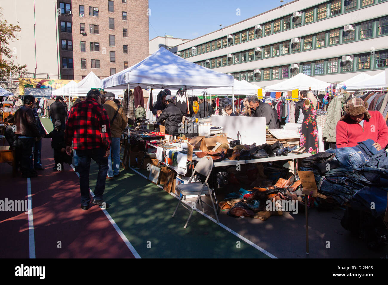 GreenFlea flea market, Upper West Side of Manhattan, New York City ...