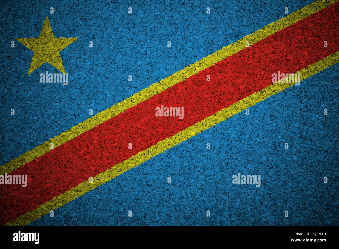 The Democratic Republic of the Congo flag Stock Photo - Alamy