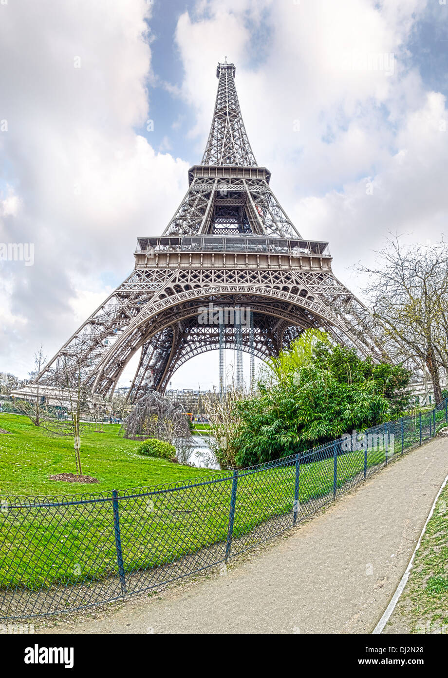 Structure eiffel tower paris france landmark frame hi-res stock ...