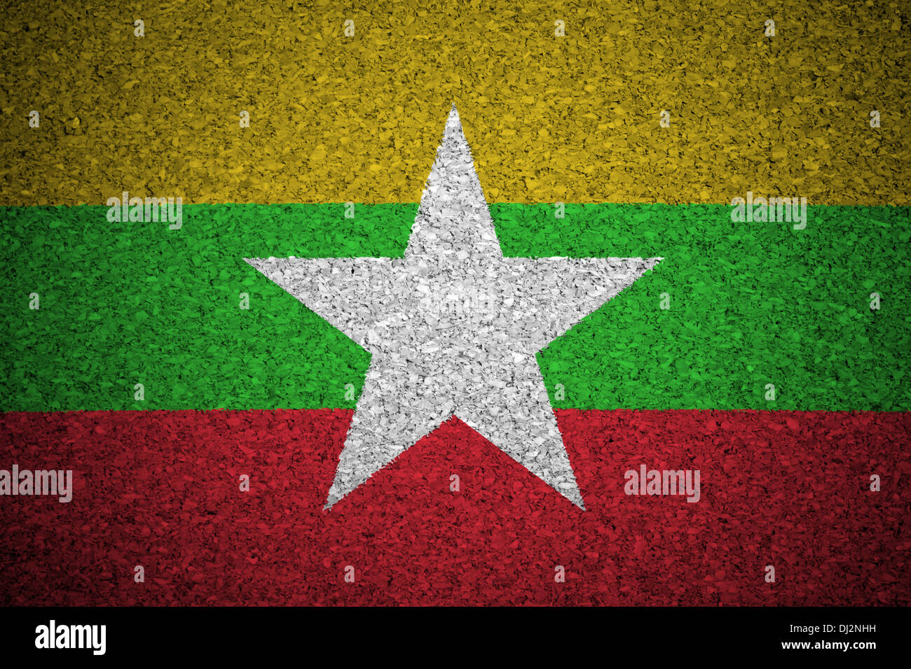 The Myanmar flag Stock Photo - Alamy