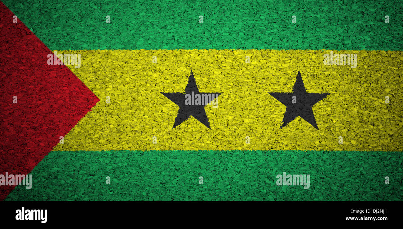 The São Tomé and Príncipe flag Stock Photo - Alamy