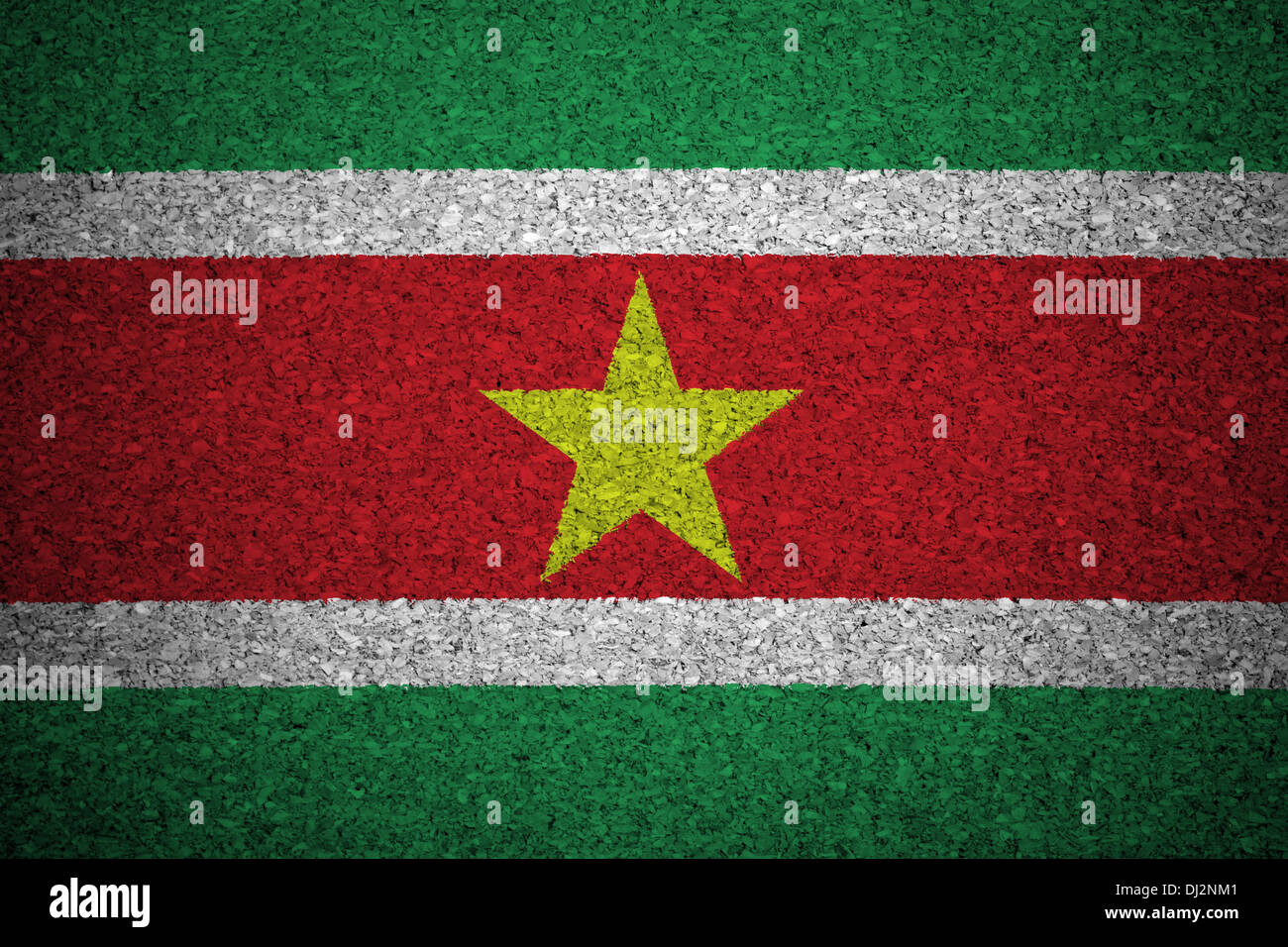 The Surinam flag Stock Photo - Alamy