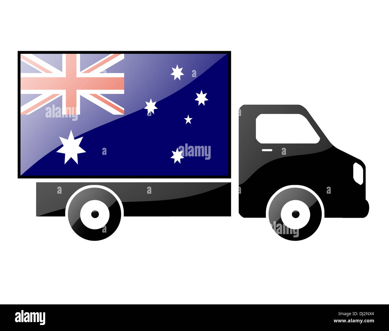 The Australian flag Stock Photo - Alamy