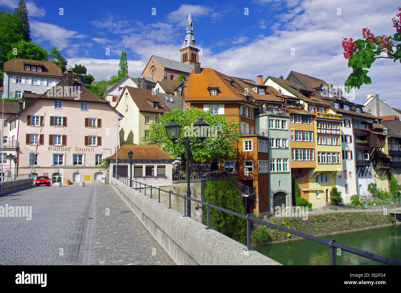 Laufenburg at the river rhine Stock Photo - Alamy