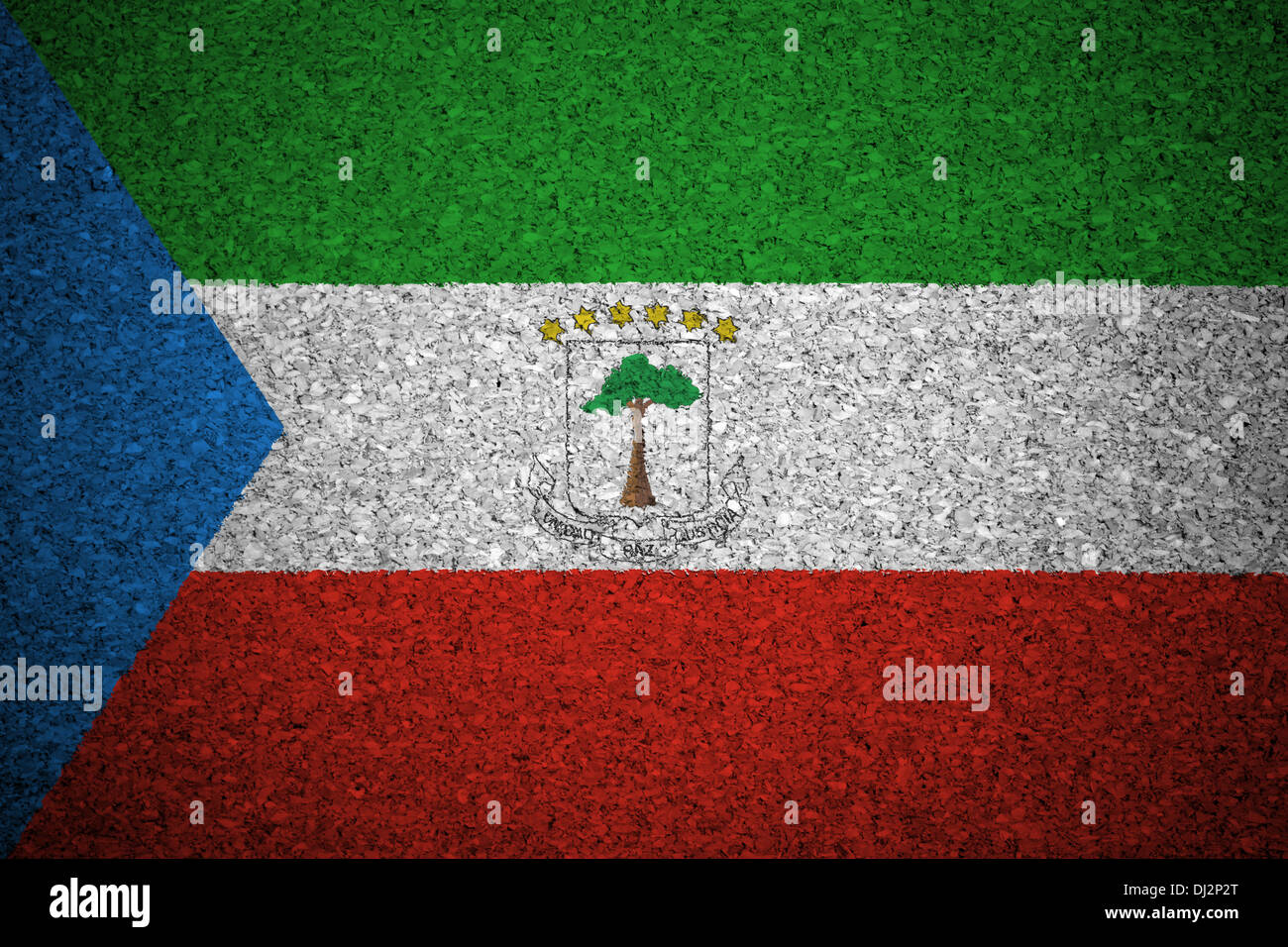 The Equatorial Guinea flag Stock Photo - Alamy