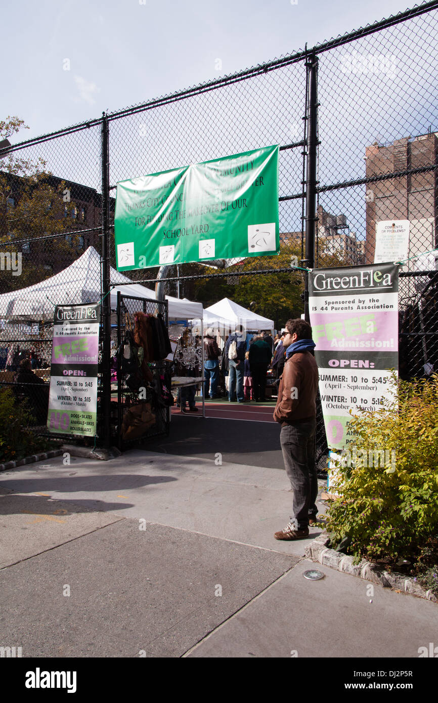 GreenFlea flea market, Upper West Side of Manhattan, New York City ...