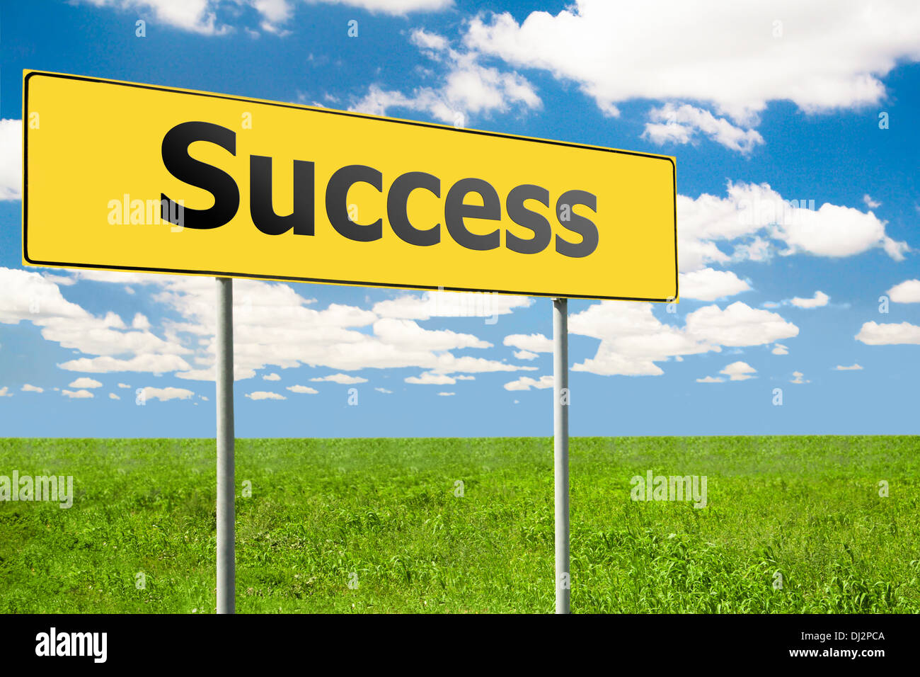Success Road Sign Stock Photo - Alamy