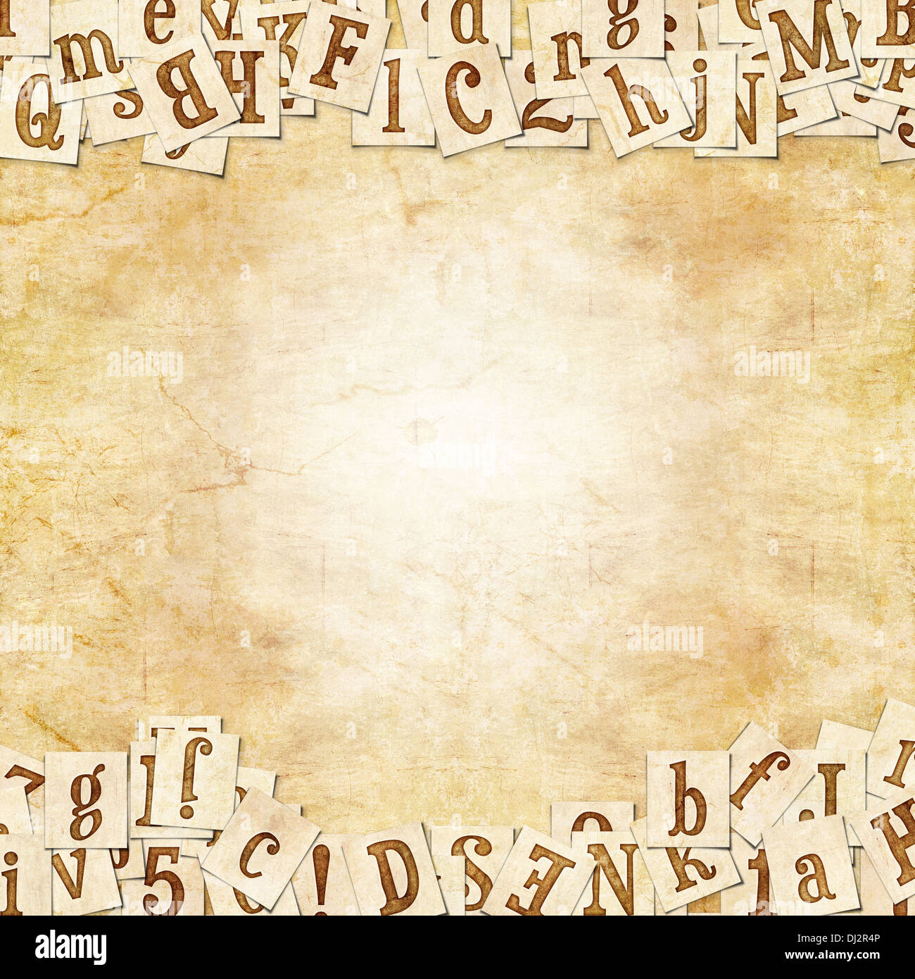 Vintage background with the letters Vintage wooden background with the ...