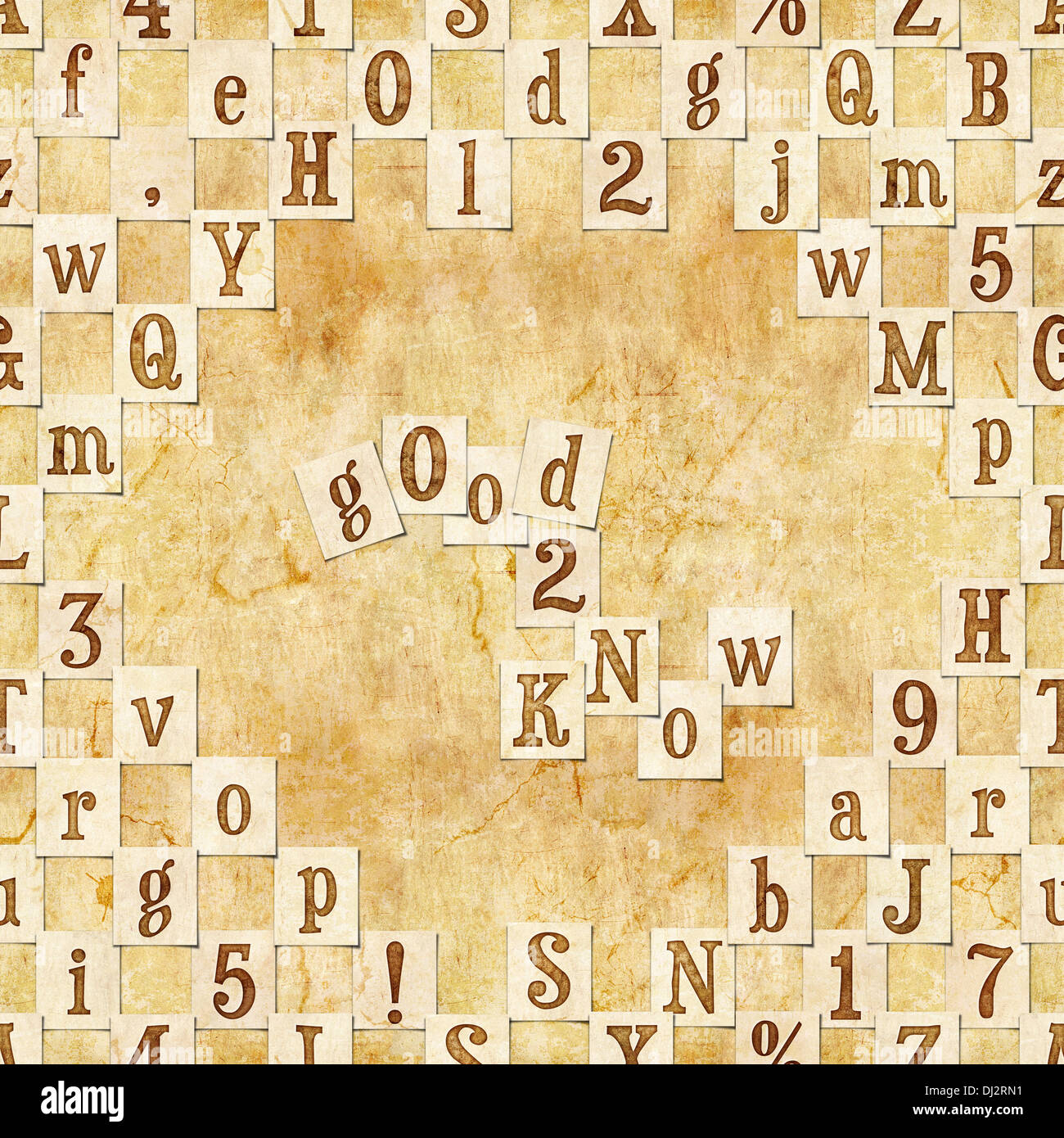 seamless background with letters . Linux Libertine fonts used in the ...