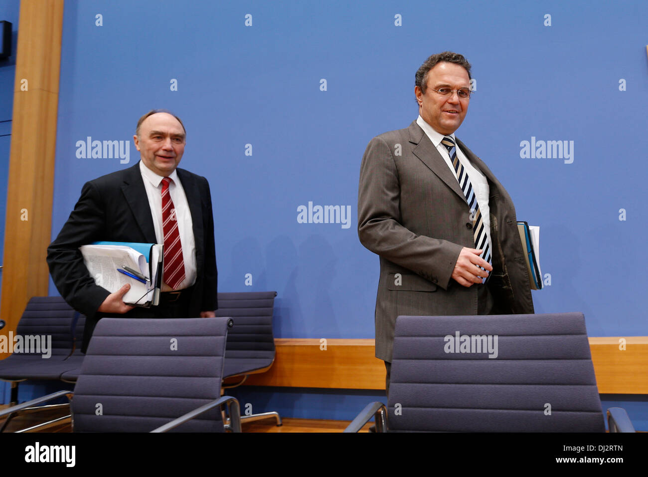 Berlin, Germany. November 20th, 2013. Federal press conference with ...