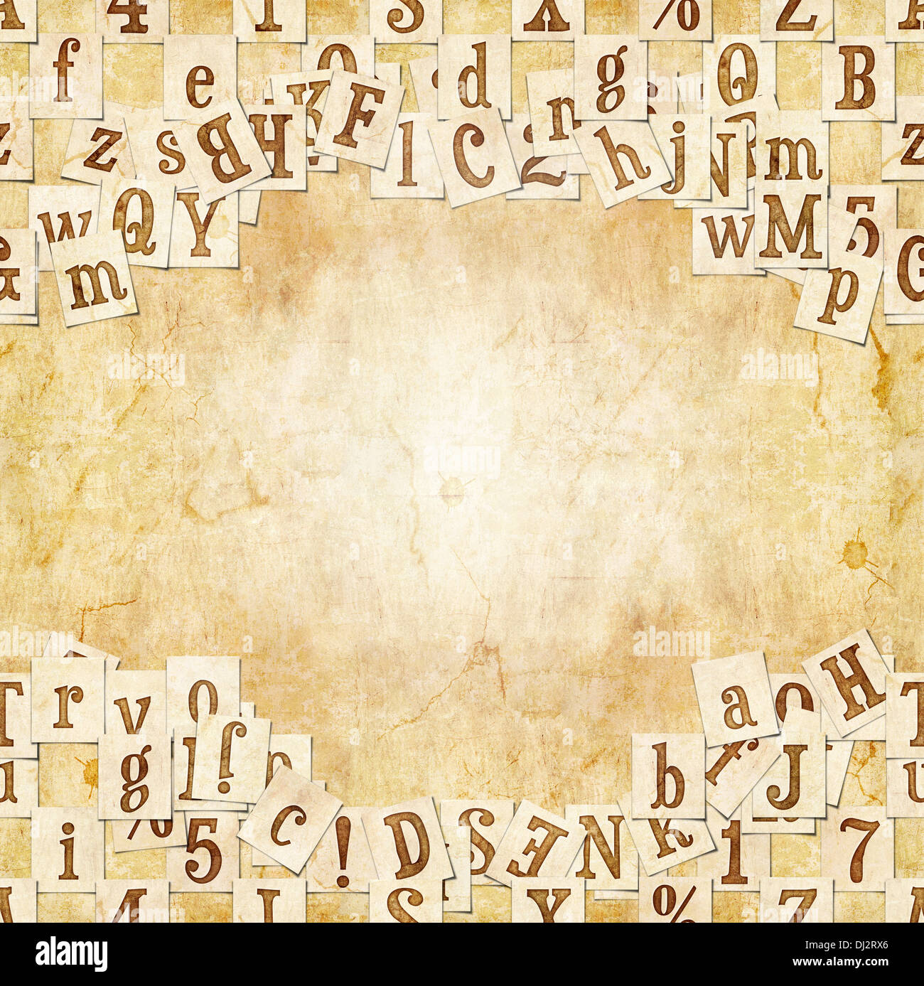 seamless background with letters . Linux Libertine fonts used in the ...