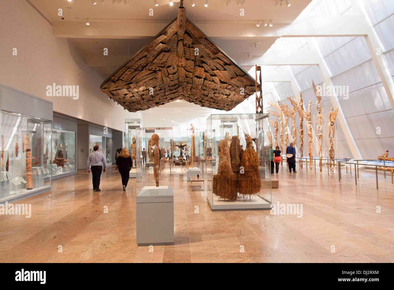 Oceania display at the metropolitan Museum Of Art, Fifth Avenue, New ...