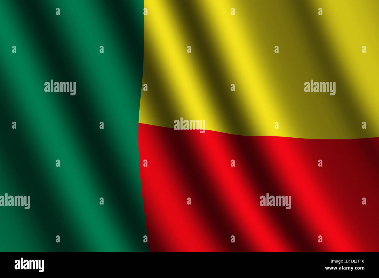 The Benin flag Stock Photo - Alamy