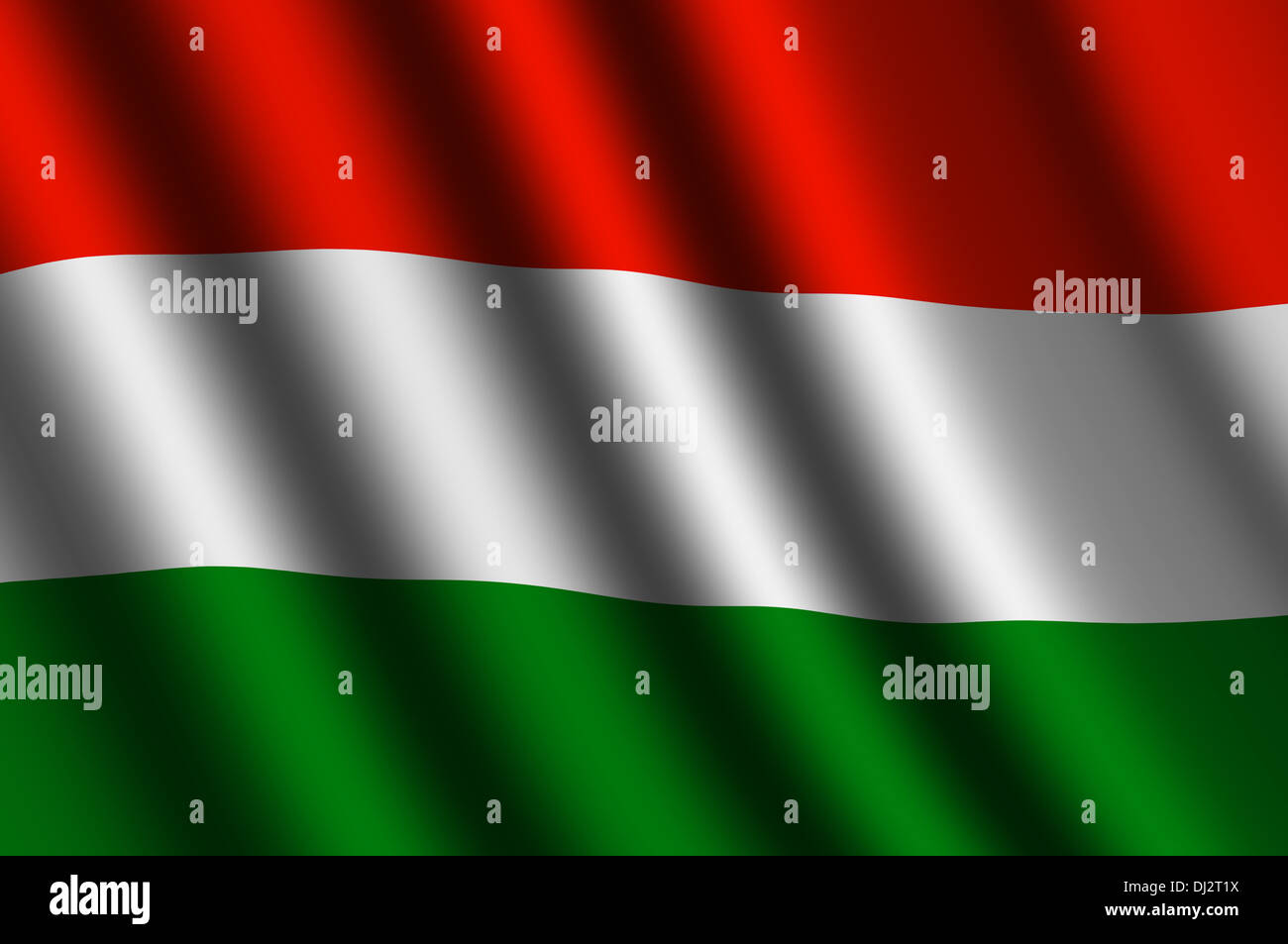 The Hungarian flag Stock Photo - Alamy