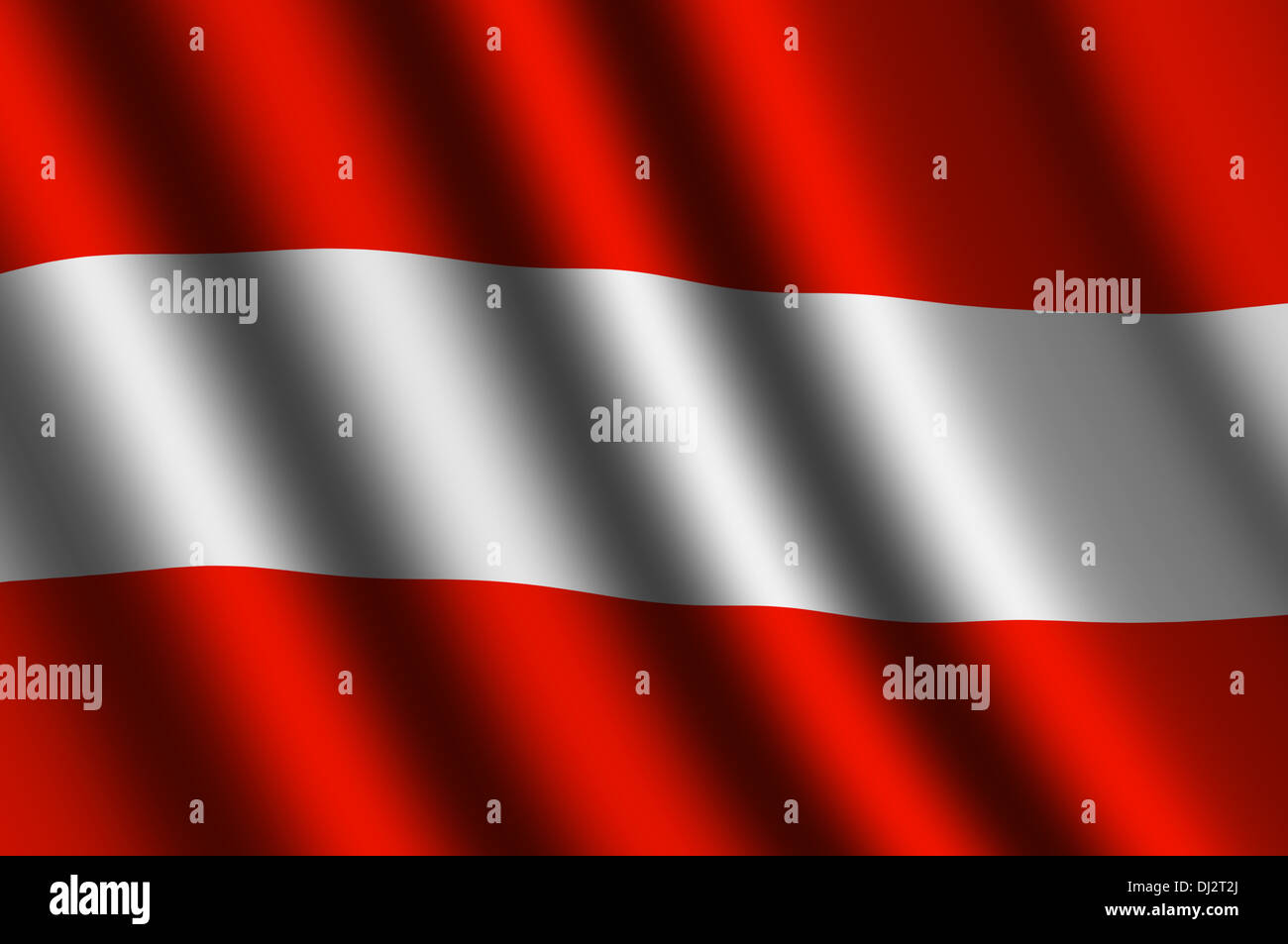 The Austrian flag Stock Photo - Alamy
