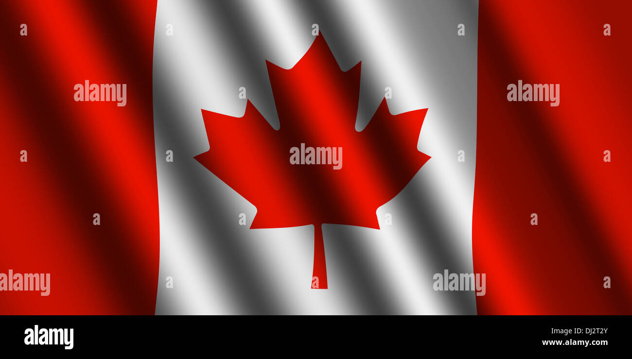 The Canadian flag Stock Photo - Alamy