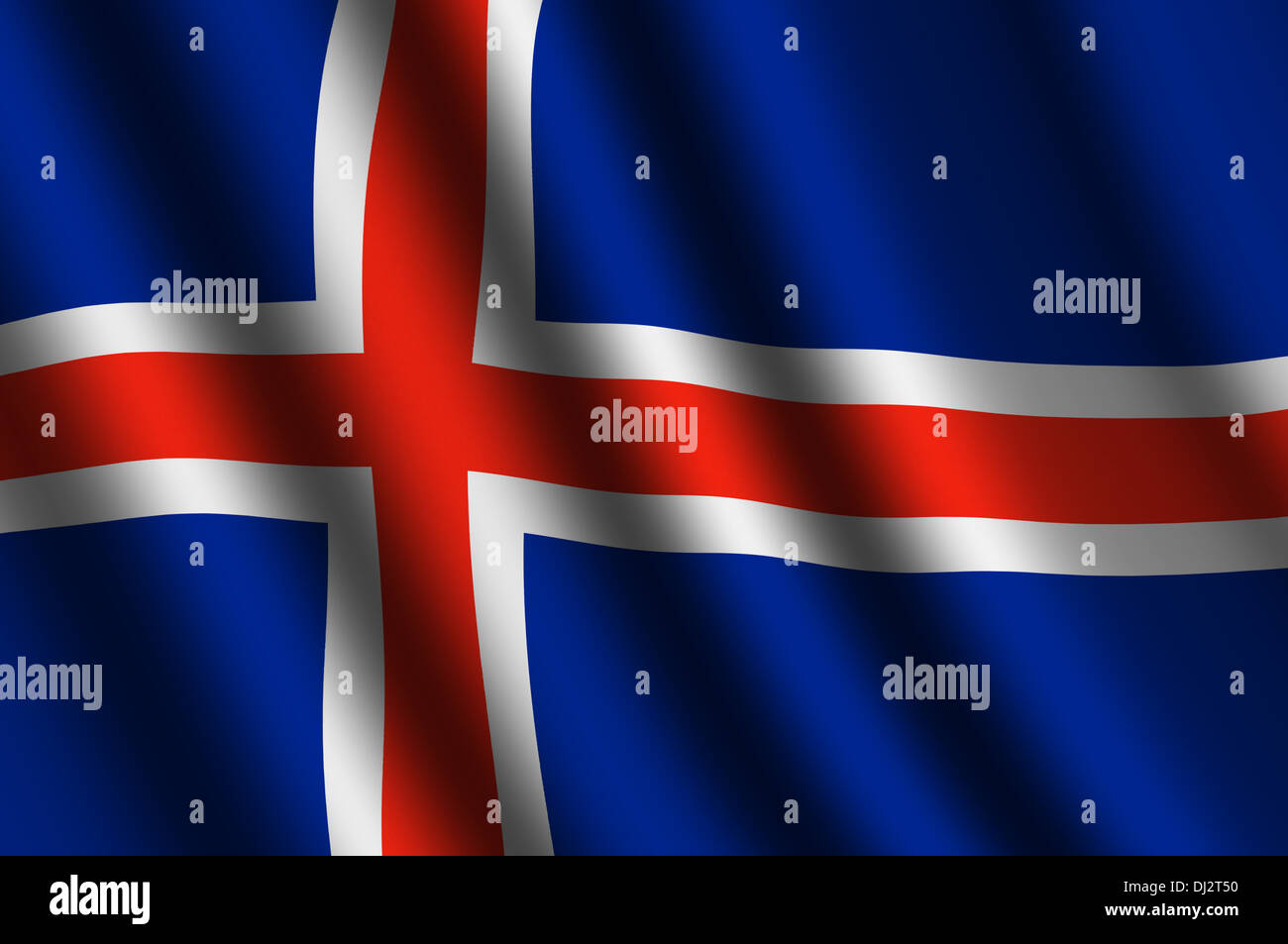 The Icelandic flag Stock Photo - Alamy