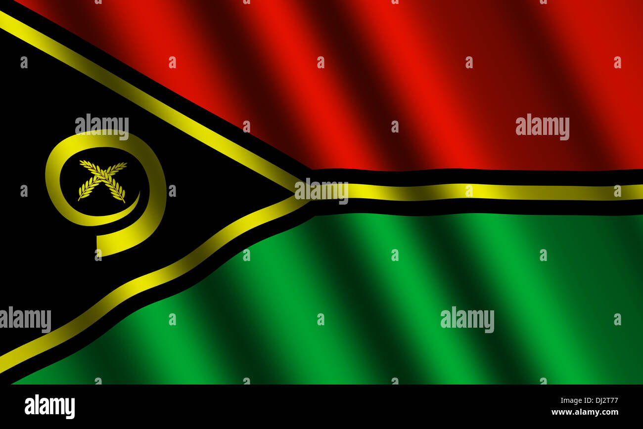 The Vanuatu flag Stock Photo - Alamy