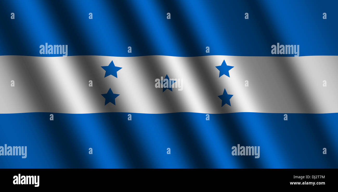 The Honduran flag Stock Photo - Alamy
