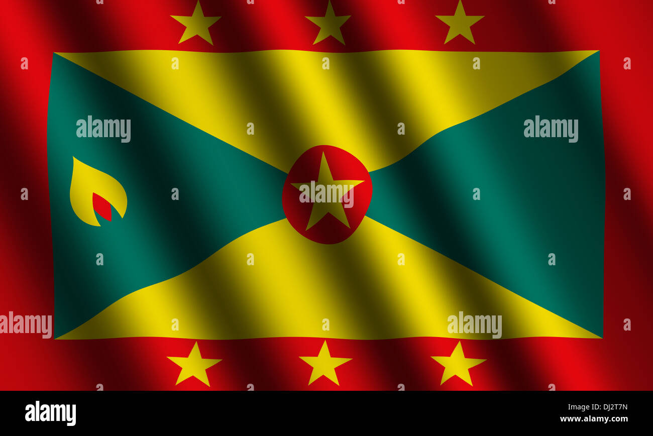 The Grenada flag Stock Photo - Alamy