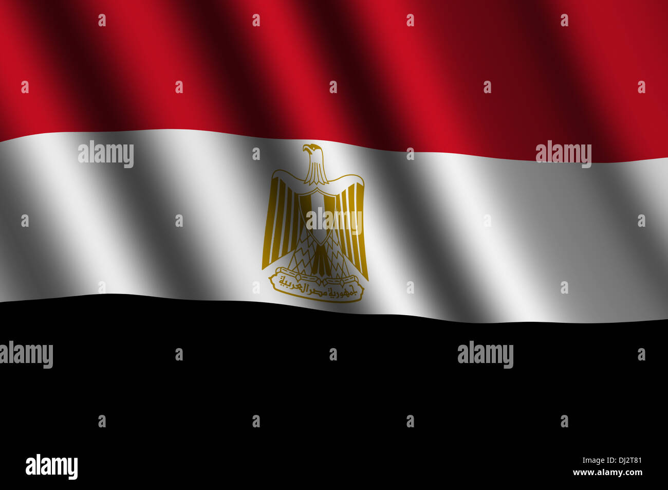 The Egyptian flag Stock Photo - Alamy