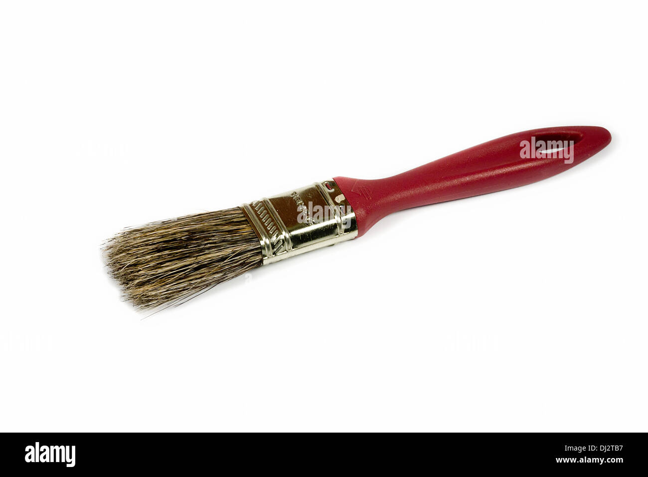 Woman and painting brush Cut Out Stock Images & Pictures - Alamy