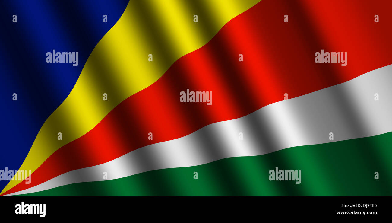The Seychelles flag Stock Photo - Alamy