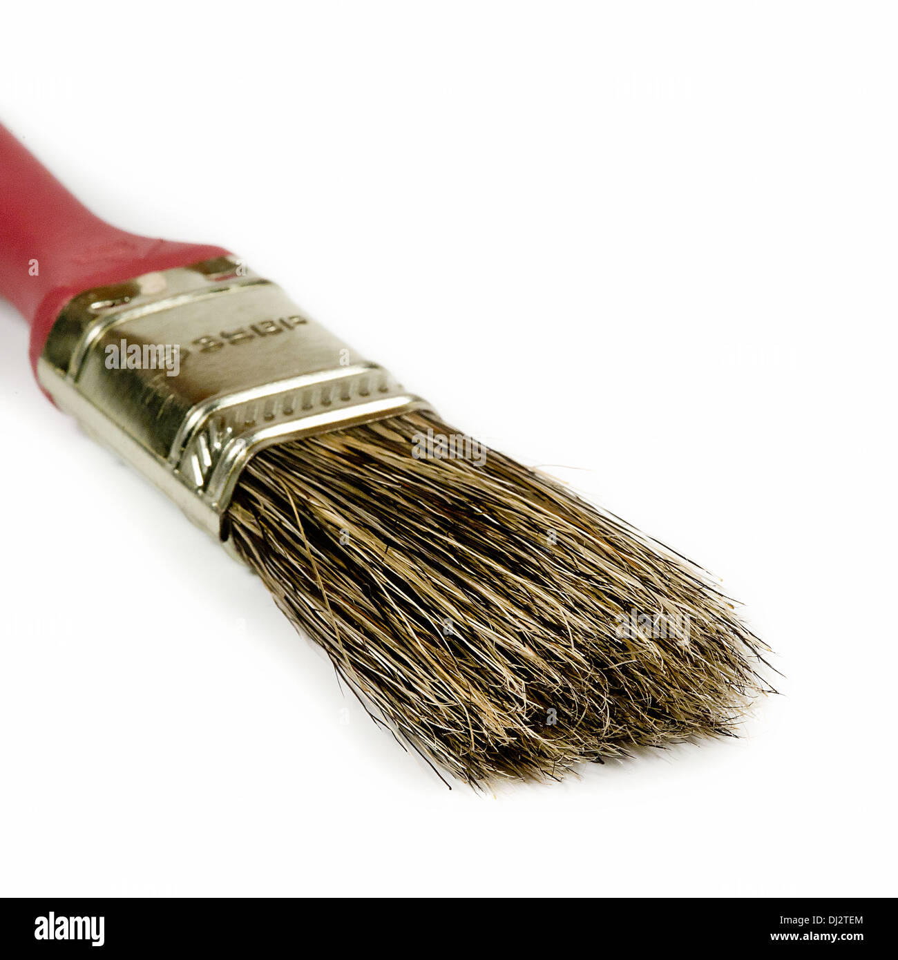 Woman and painting brush Cut Out Stock Images & Pictures - Alamy