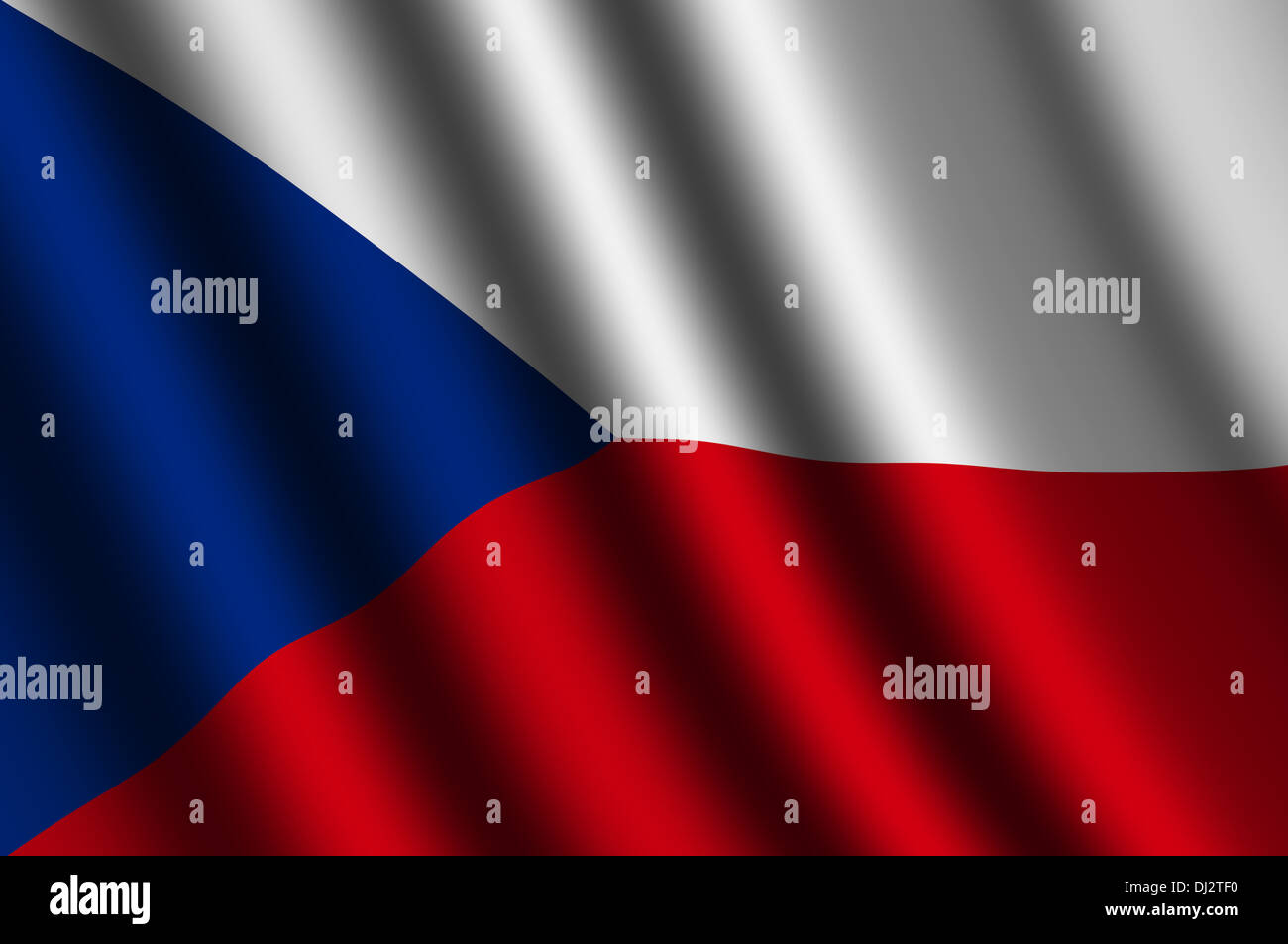 The Czech flag Stock Photo - Alamy