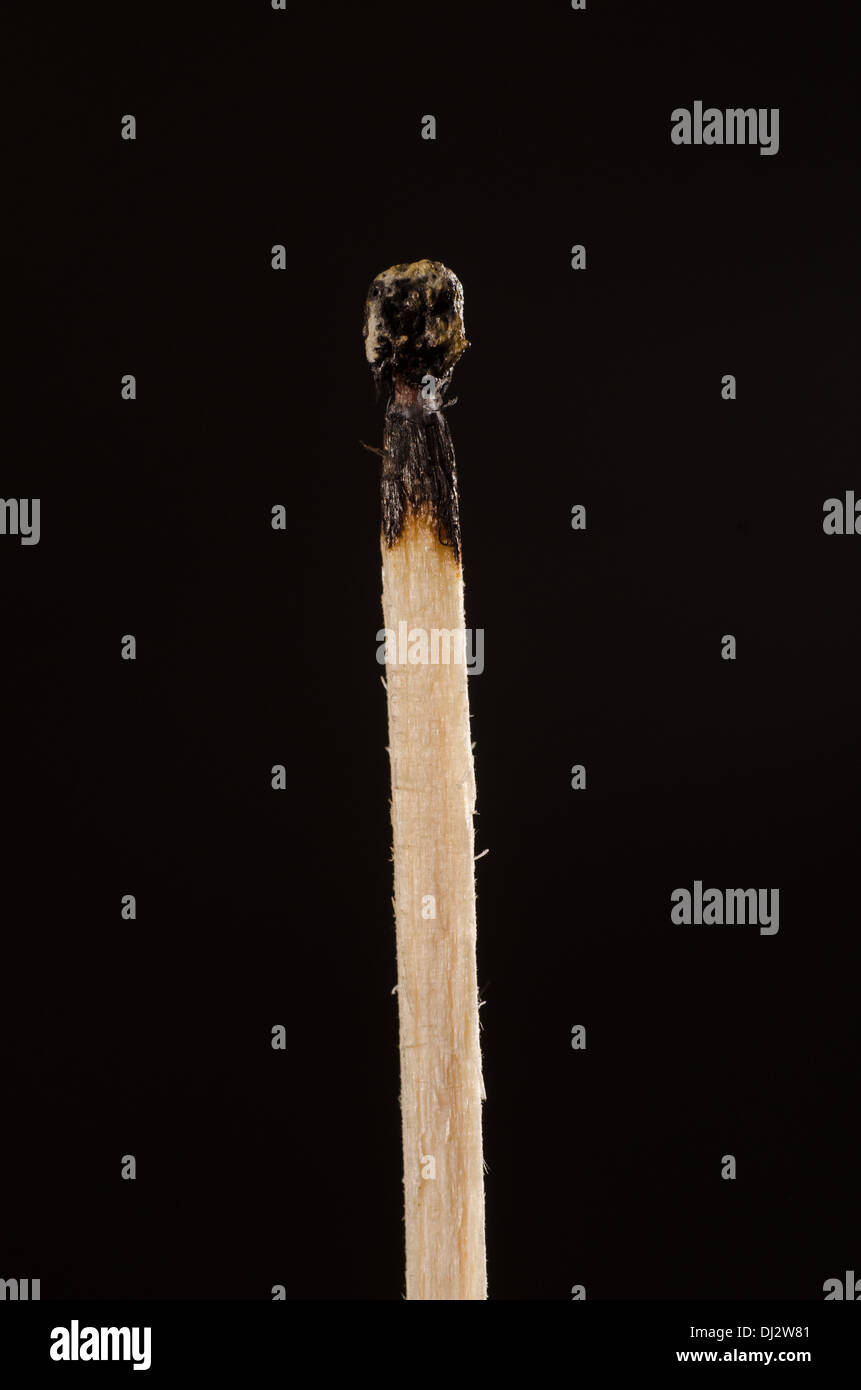 Wooden matches on a black background Stock Photo - Alamy