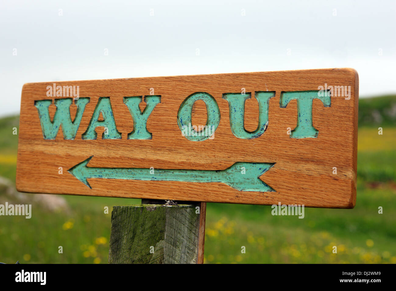 Uk exit this way sign hi-res stock photography and images - Alamy