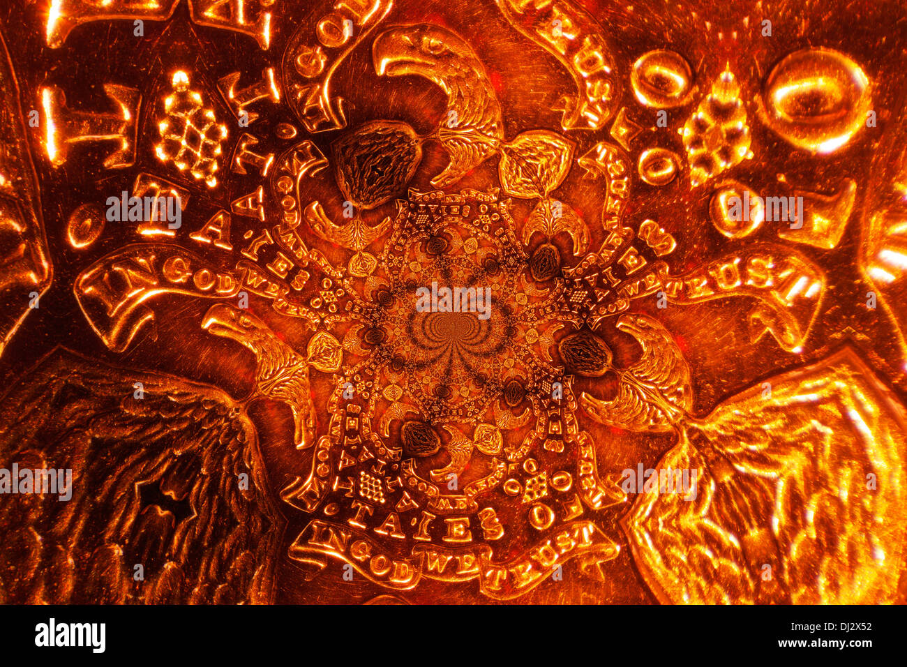 Micro Photo of a Gold Coin Stock Photo - Alamy