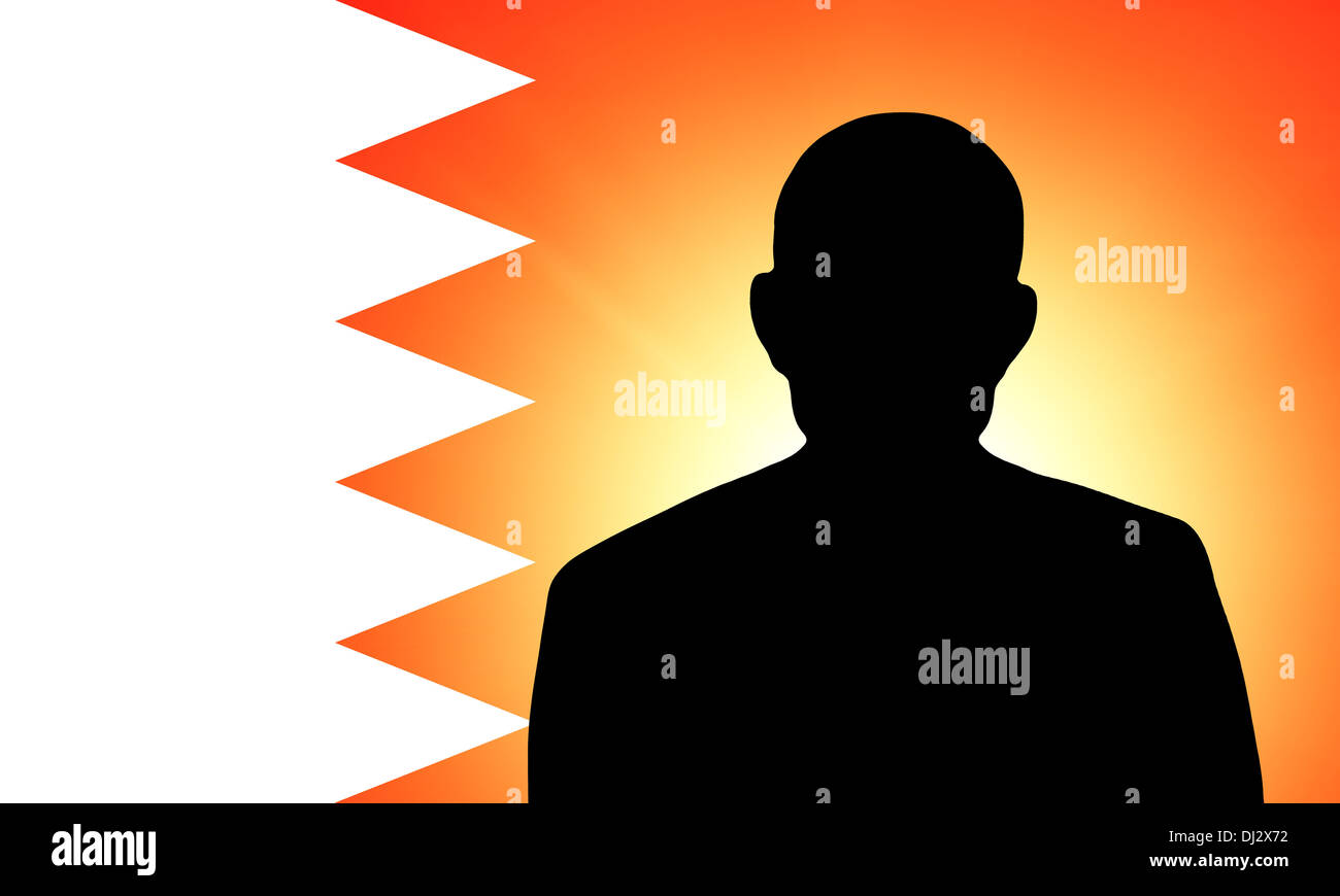 The Bahraini flag Stock Photo - Alamy