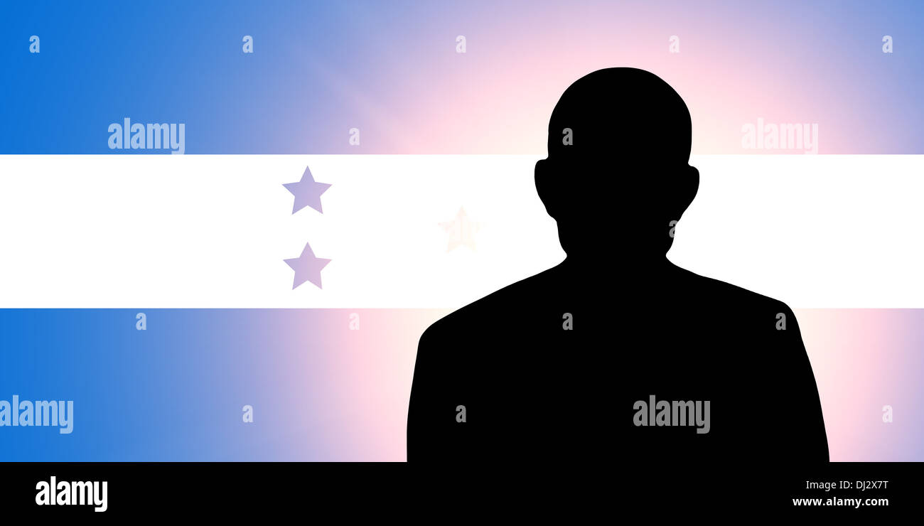 The Honduran flag Stock Photo - Alamy
