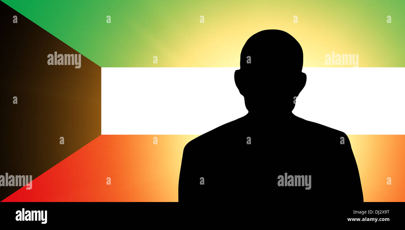 The Kuwaiti flag Stock Photo - Alamy