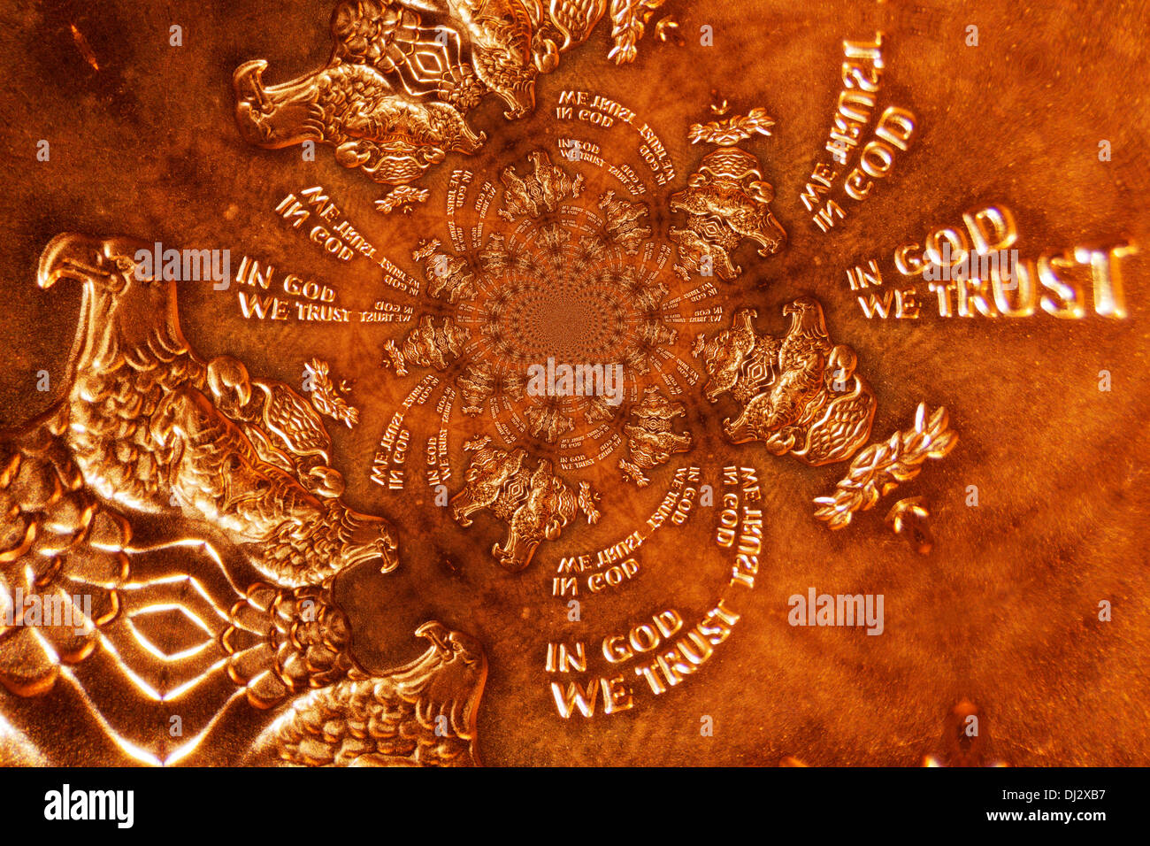 Micro Photo of a Gold Coin Stock Photo - Alamy