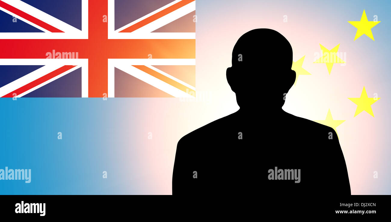 The Tuvalu flag Stock Photo - Alamy