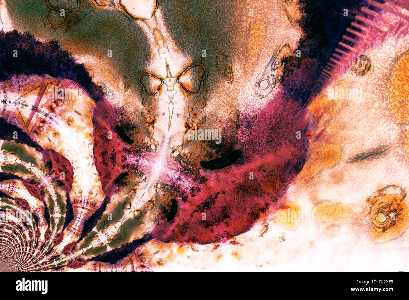 Lightgraphics: Scan of a burned color slide Stock Photo - Alamy