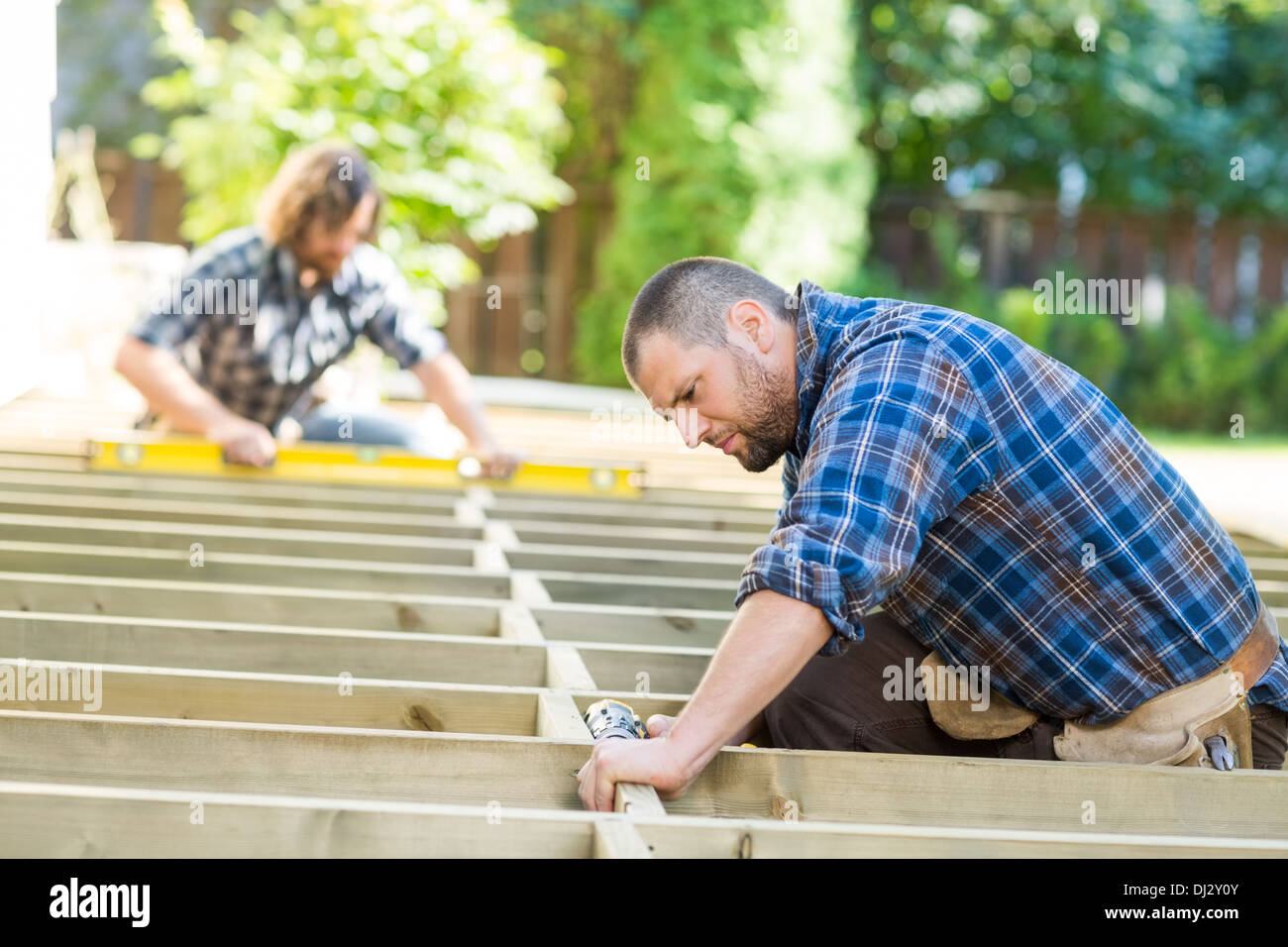 Man using drill screwdriver on hi-res stock photography and images - Alamy